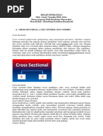 Desain Penelitian Cross Sectional, Case Control, Dan Cohort | PDF