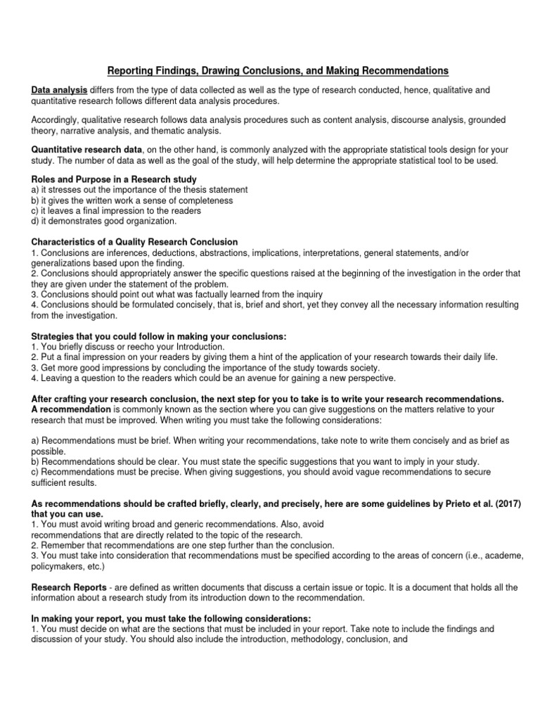 Reporting Findings Survey | PDF | Qualitative Research | Analysis