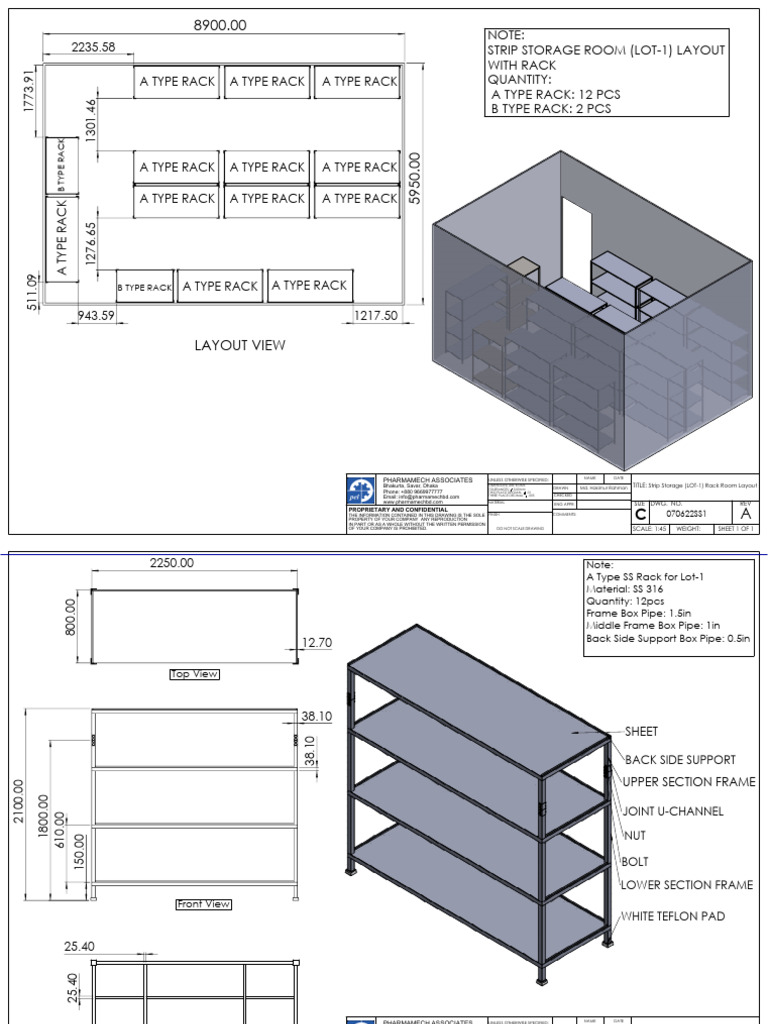 Stailess Steel Rack For Strip Storage and Empty Drum Storage | PDF ...