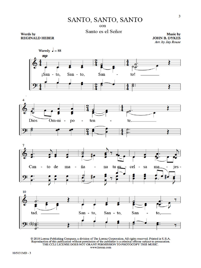 Santo, Santo, Santo | PDF