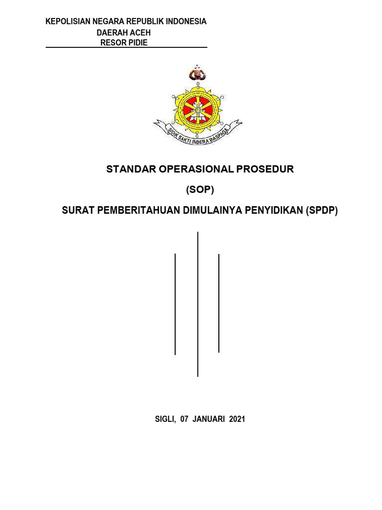 Sop SPPD | PDF | Ilmu Sosial