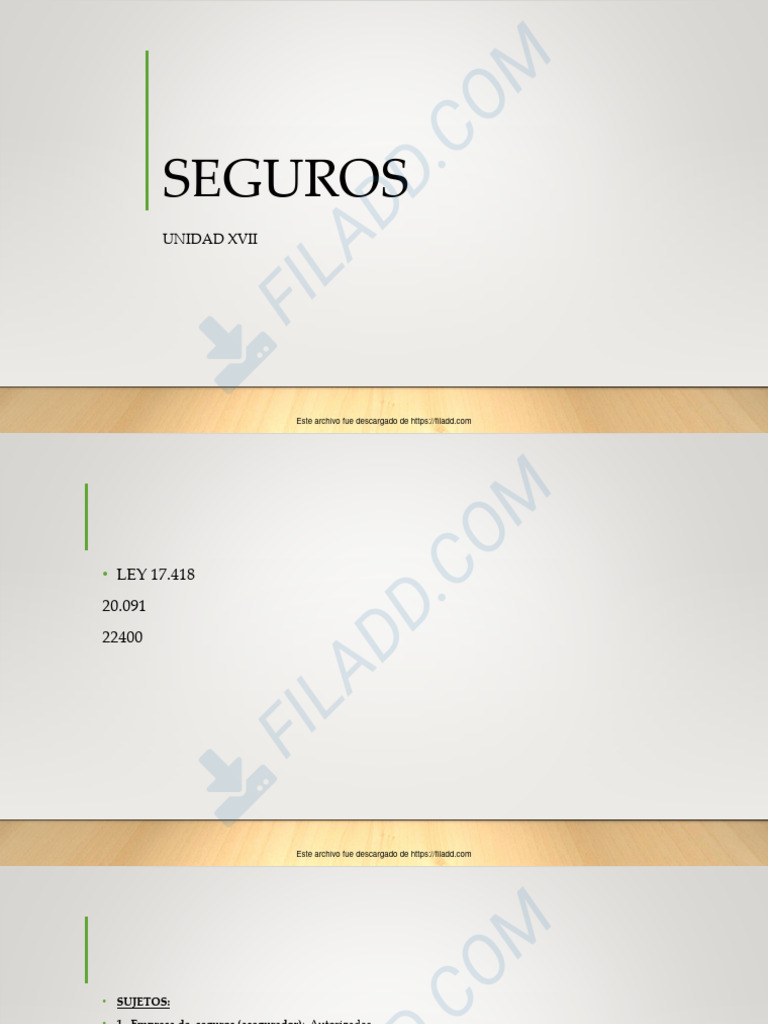 SEGUROS | Descargar gratis PDF | Póliza de seguros | Seguro