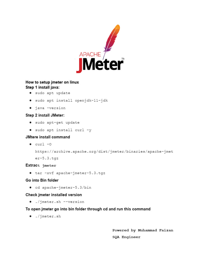 Install JMeter on Linux Guide | PDF