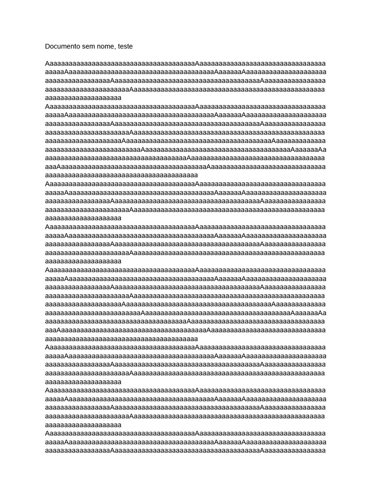 Documento Teste | PDF