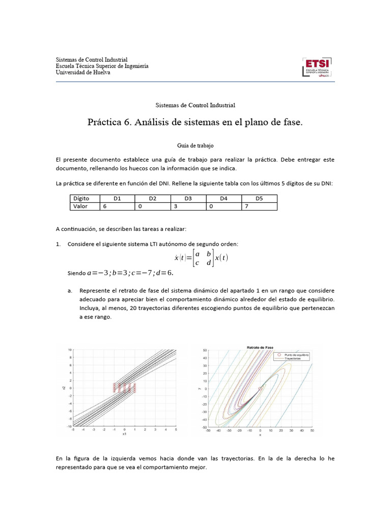 P6. Análisis en El Plano de Fase | PDF | Teoría del caos | Atractor