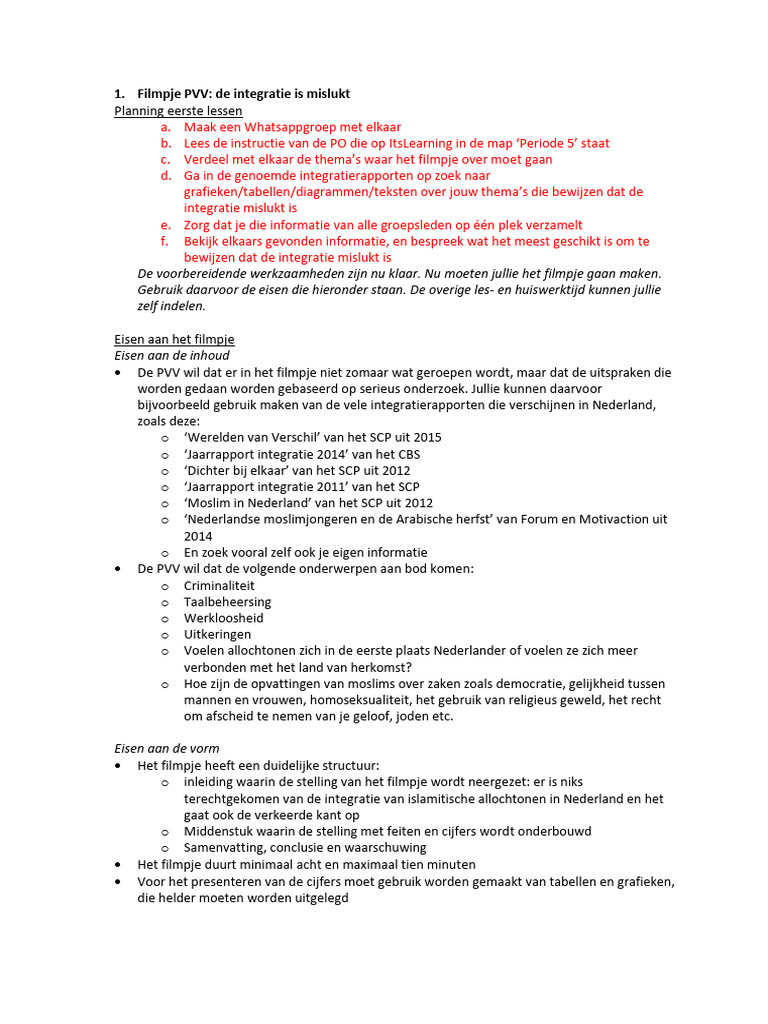 Stappenplan PO Pluriforme Samenleving | PDF