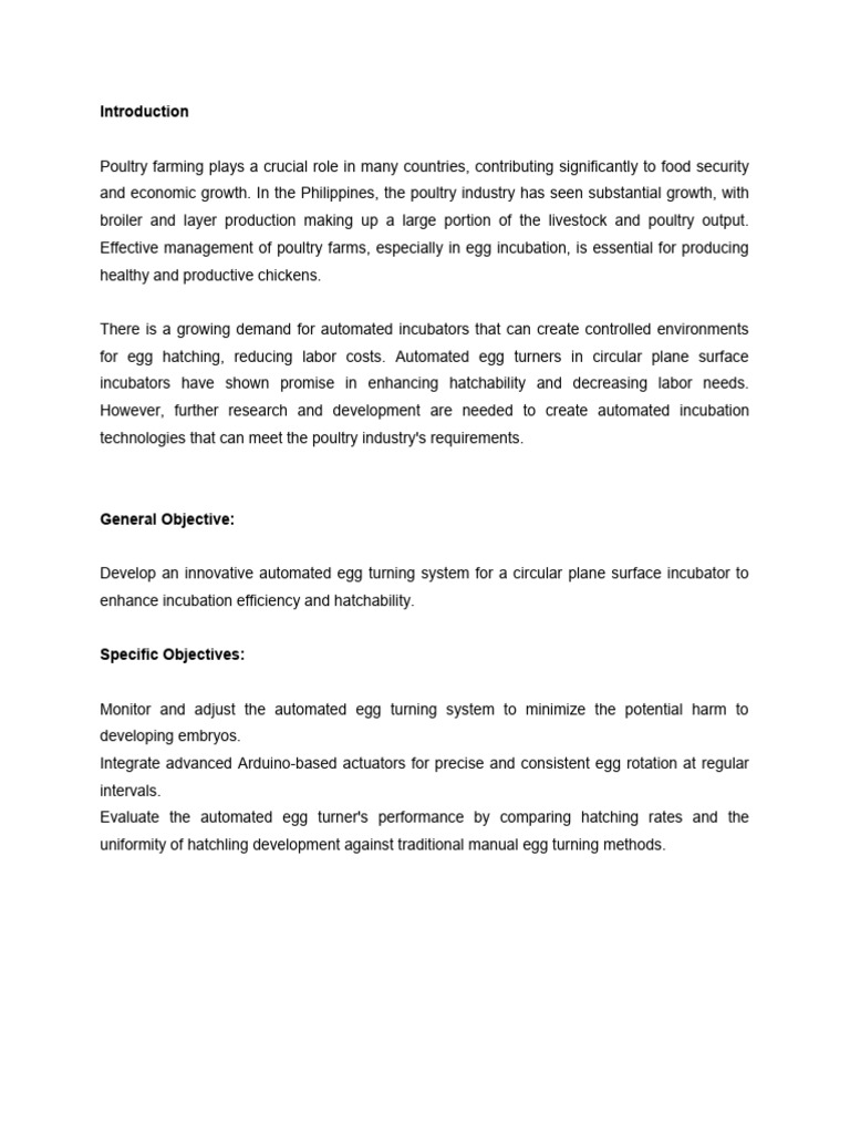 Introduction Pdf Egg Chicken