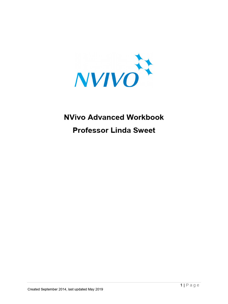 NVivo Advanced Workbook | Download Free PDF | Data | Qualitative Research