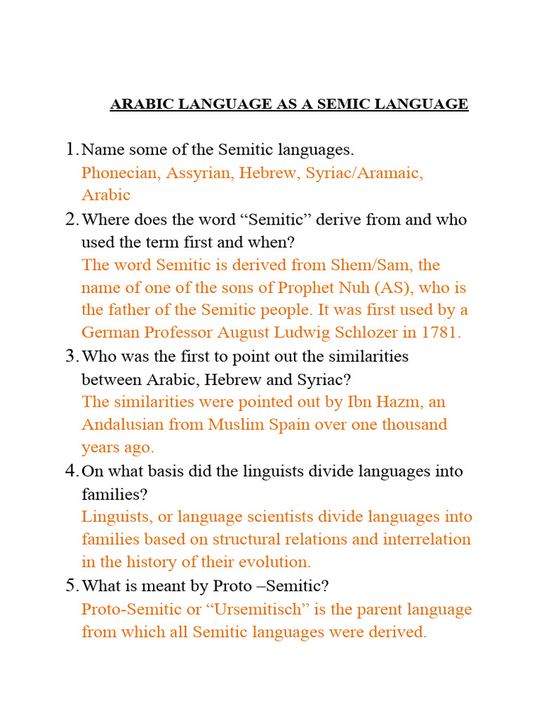Language - Reading Questions | PDF | Arabic | Sociolinguistics