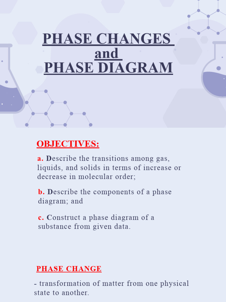 Phase Changes and Diagrams Explained | PDF | Science & Mathematics ...