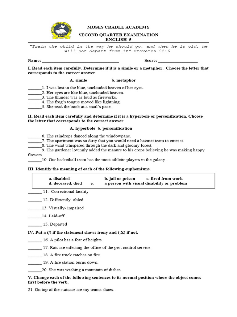 PT_ENGLISH5_Q2 | PDF