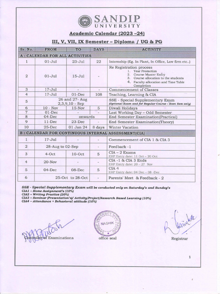 Academic - Calendar-2023-24 | PDF
