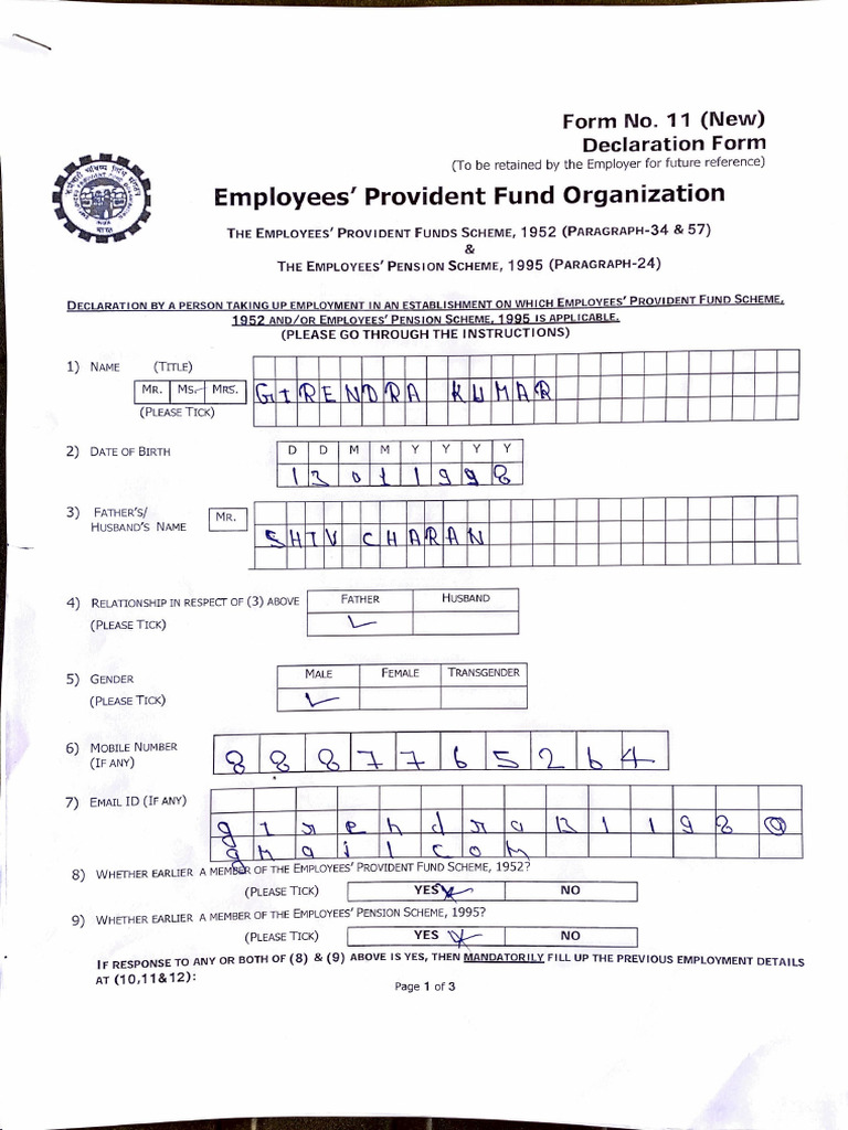 Employees' Provident Fund Organization | Download Free PDF | Pension ...