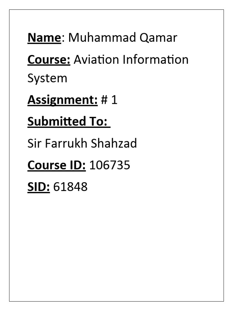 AIS Assignment 1 | PDF | Enterprise Resource Planning | Input/Output