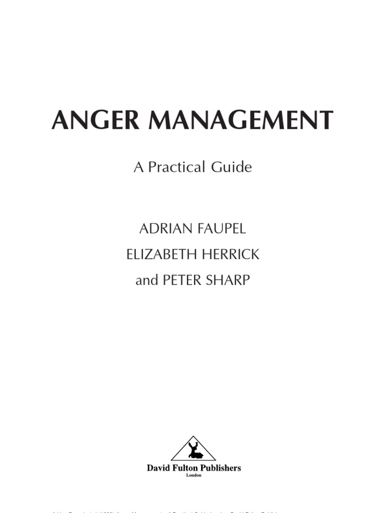 Anger Workbook | PDF