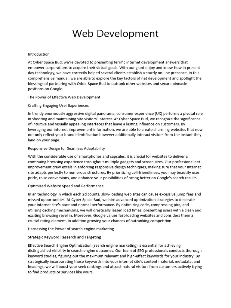 Web Development | Download Free PDF | Search Engine Optimization | Web ...