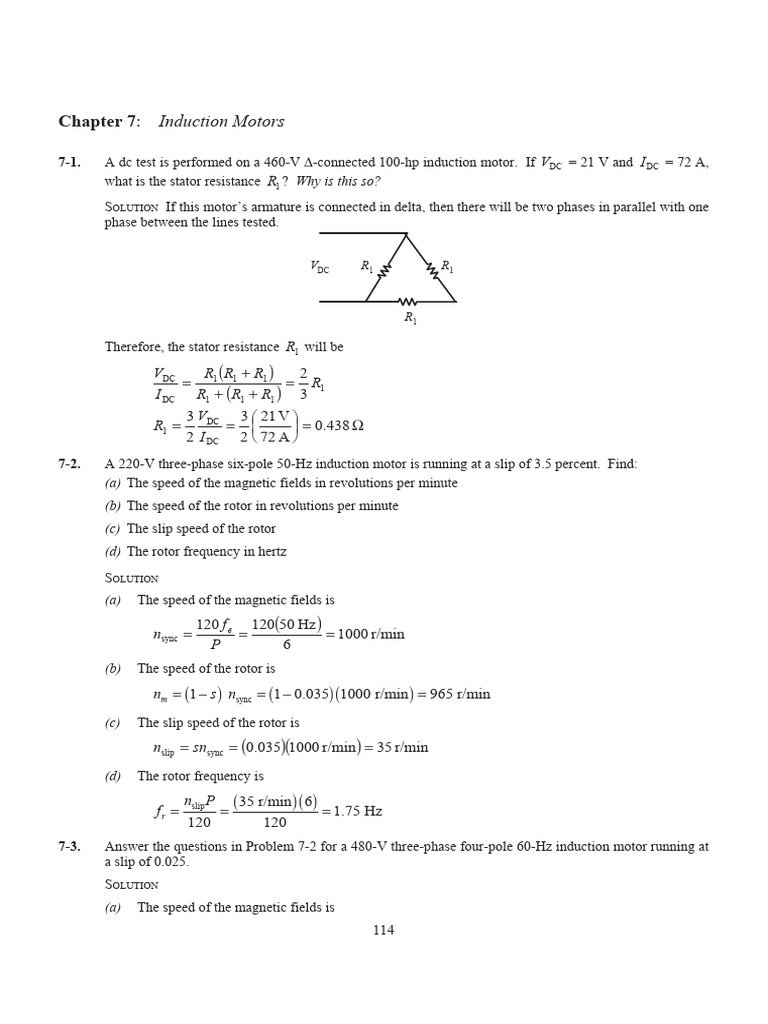 Ee321 Example-Asynchronous-Examples1-1 | PDF | Electric Motor | Power (Physics)