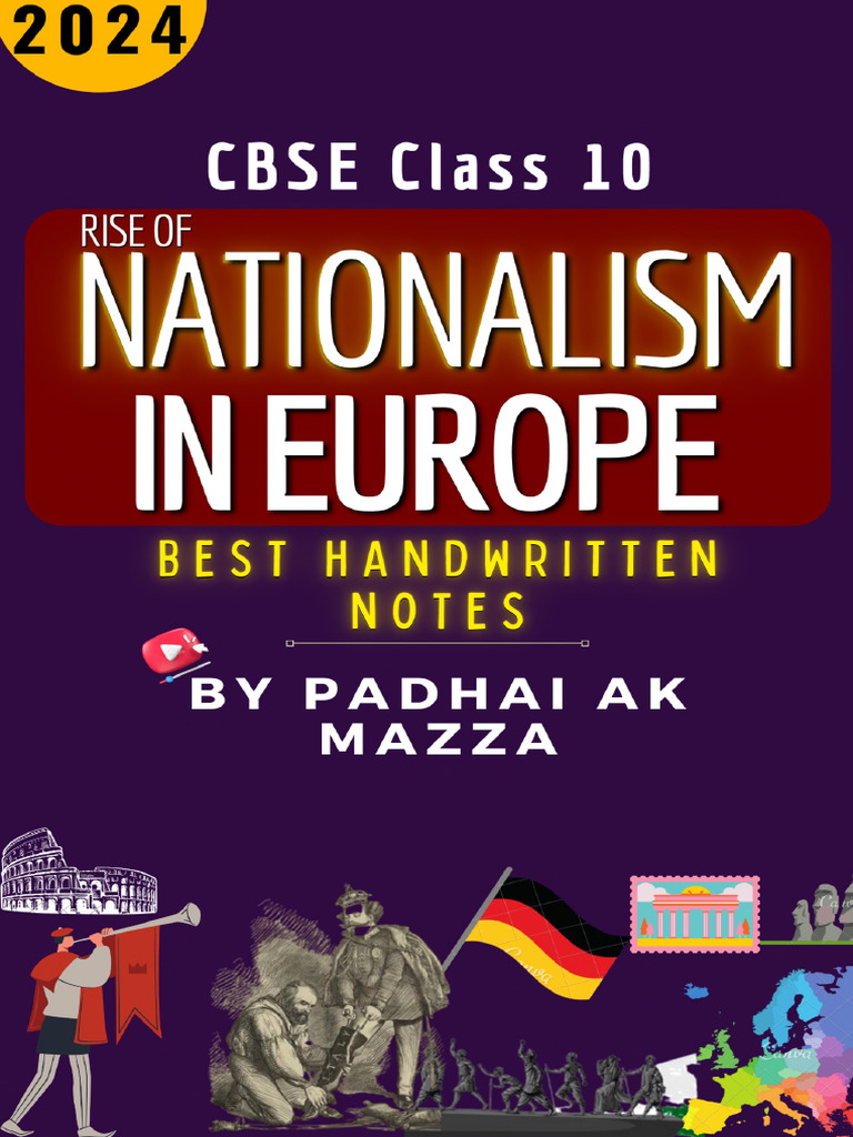Rise of Nationalism in Europe 2024 Padhai Ak Mazza Best Notes | PDF ...