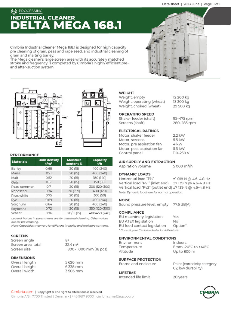 Industrial Cleaner Mega 168 1 Datasheet EN | PDF