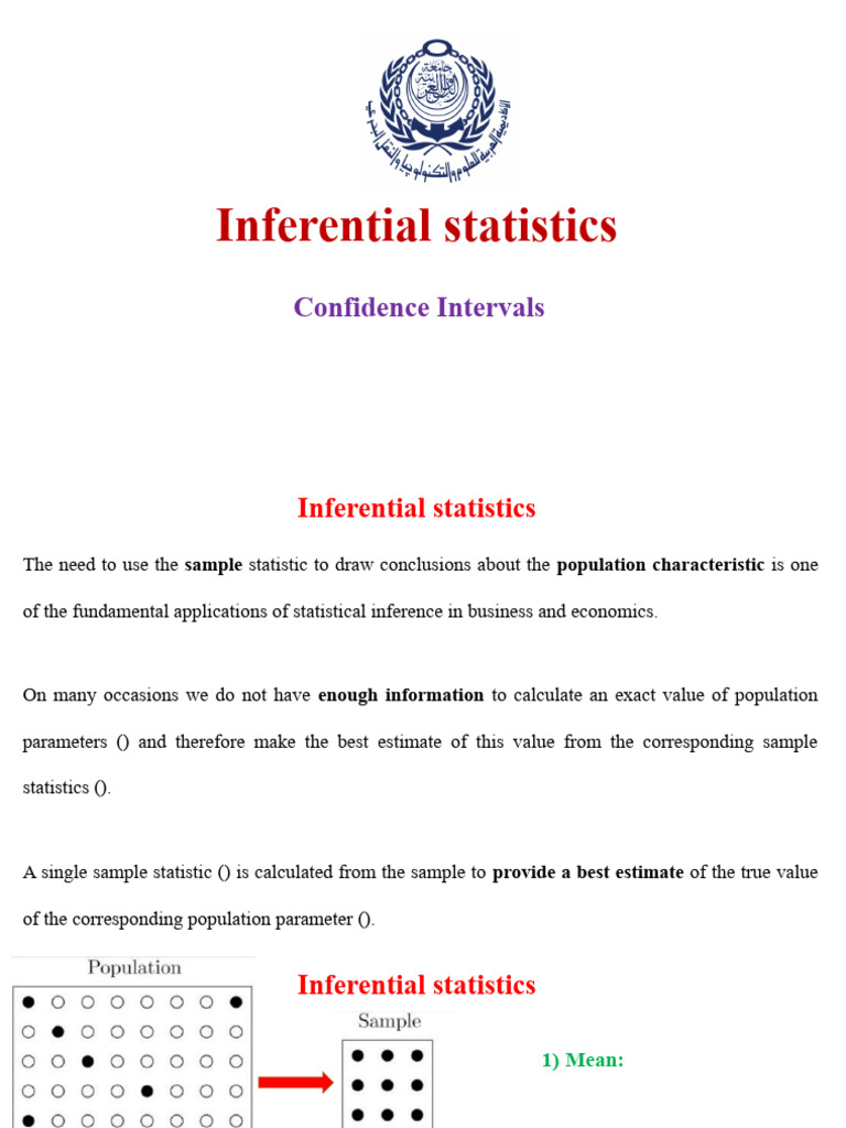 5 Confidence Intervals | PDF | Statistics | Estimator