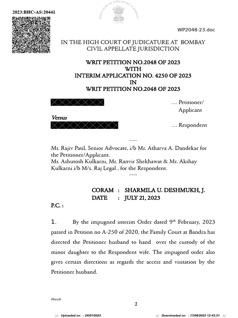 Wishes of child cannot form solitary reason for grant of custody ... Wishes of child cannot form solitary reason for grant of custody ...