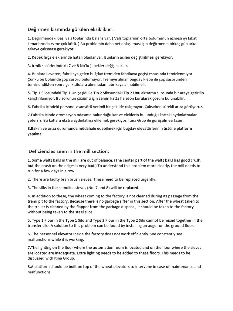 Mill Notes | PDF