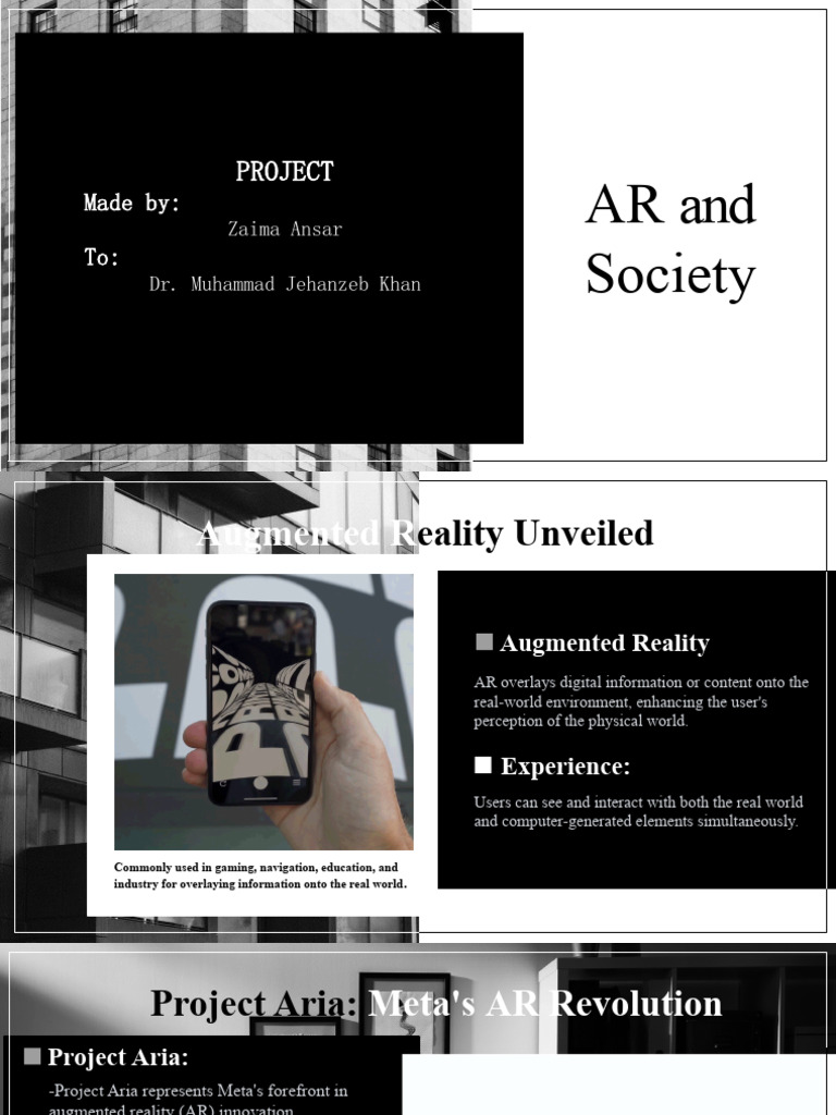 Augmented Reality and Society Insights | PDF