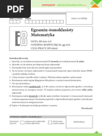 Arkusz Matematyka E8 2024 | PDF