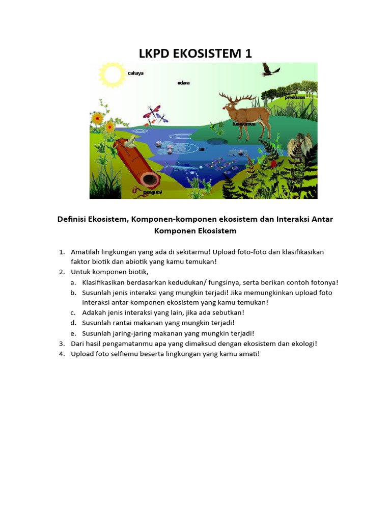 Lkpd Ekosistem 1 Pdf
