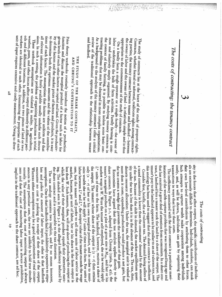 3 Sharecropping Contracts | PDF