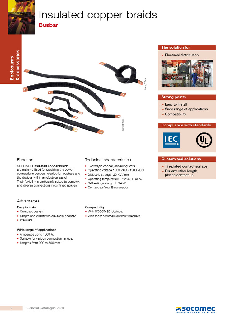 Insulated Copper Braids Busbar Catalogue Pages 2020 01 DCG en 5 | PDF ...