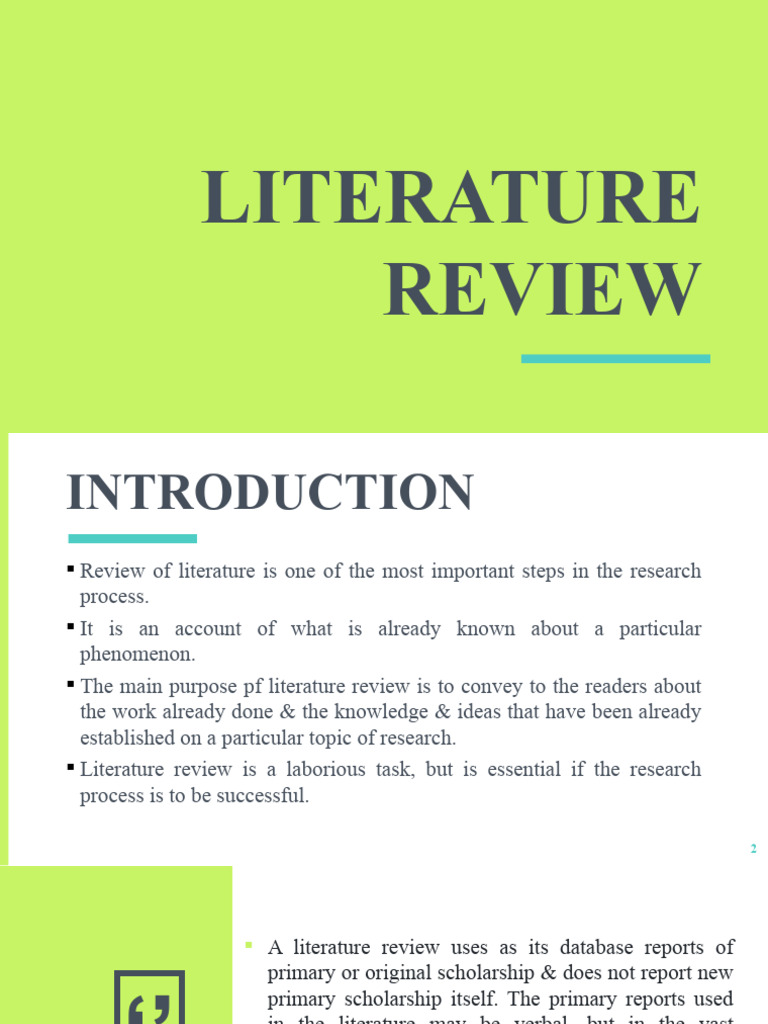 Meeting 12 How To Write Literature Review | PDF | Methodology ...