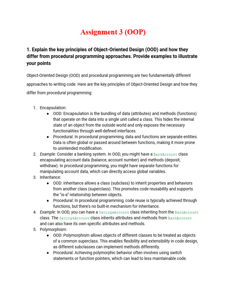 Oops Unit 3 Pdf Inheritance Object Oriented Programming Class Computer Programming 5915