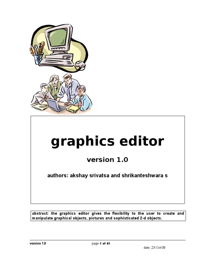 Graphics Editor | PDF | Subroutine | Menu (Computing)