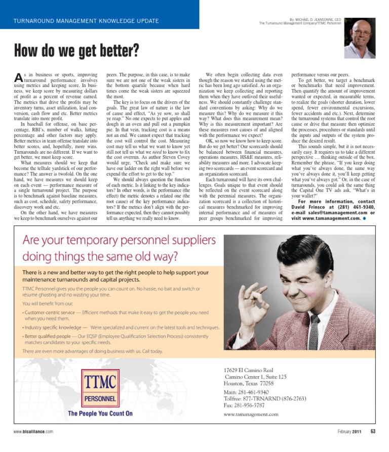 How Do We Get Better | Download Free PDF | Performance Indicator ...