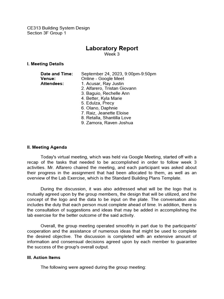 CE313 LabReport Week3 Section 3F Group 1 | PDF | Art