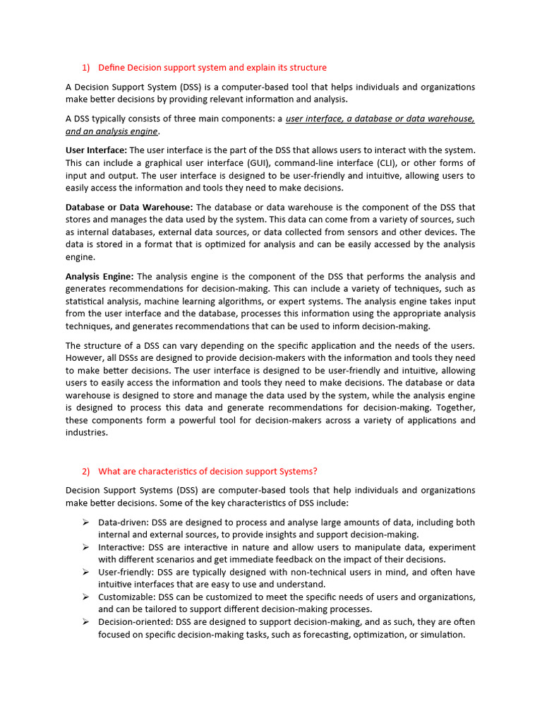 Bi Unit - I Questions With Answers | PDF | Business Intelligence ...