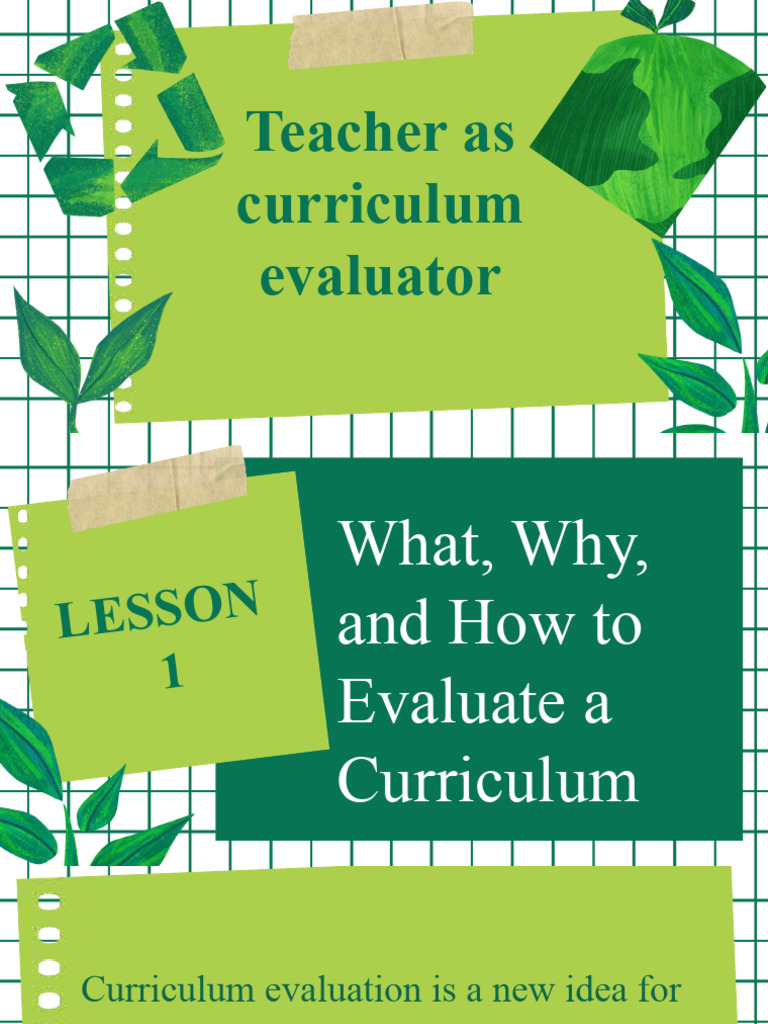 Chapter 4 Lesson 1 | PDF | Evaluation | Curriculum