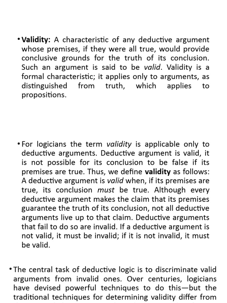 Logic Presentation 4 | PDF | Argument | Logic
