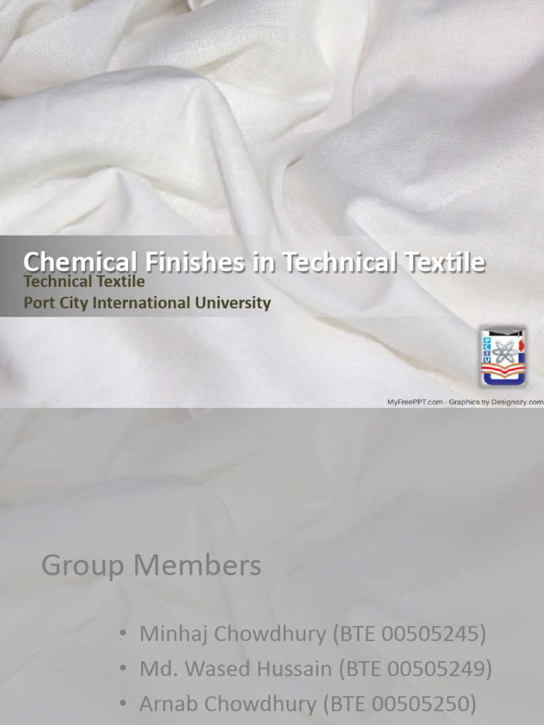 Chemical Finishes in Technical Textiles | PDF | Textiles | Chemical ...
