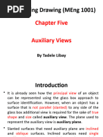 Understanding Auxiliary Views in Engineering | PDF | Angle | Curve