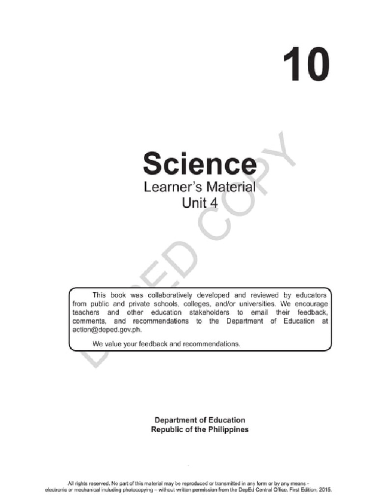 Learner Material S10 Unit 4 | PDF