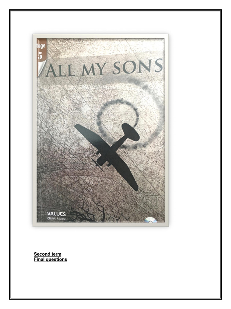 All My Sons Final Answers | PDF | Mystery, Thriller & Crime Fiction