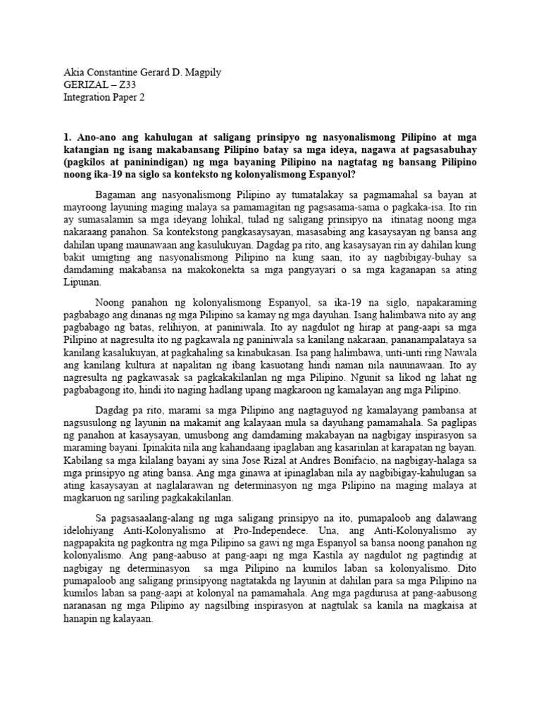 Integration Paper 2 | PDF