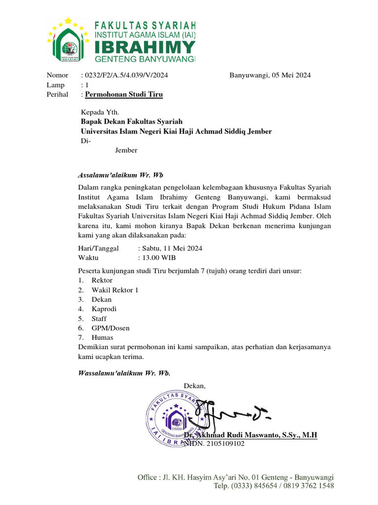 Permohonan Studi Tiru | PDF | Agama & Spiritualitas