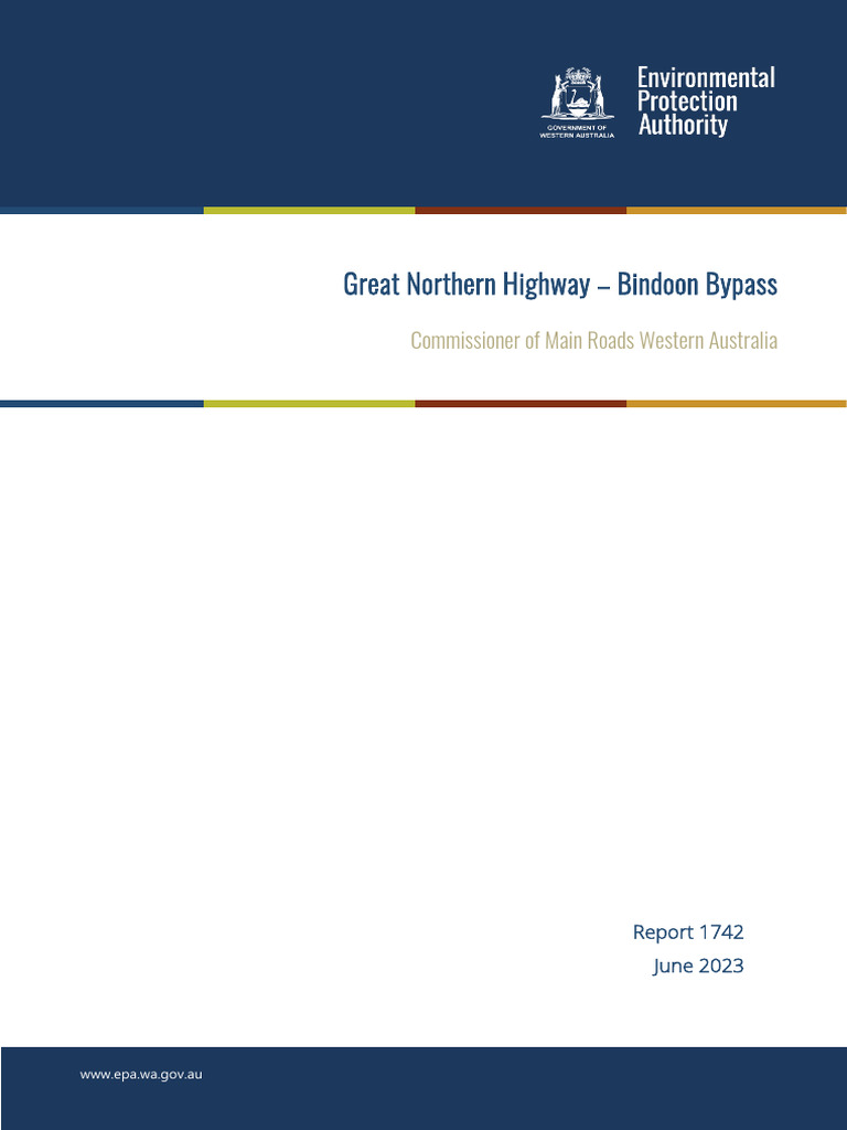 EPA Report 1742 - Great Northern Hwy - Bindoon Bypass - Assessment ...