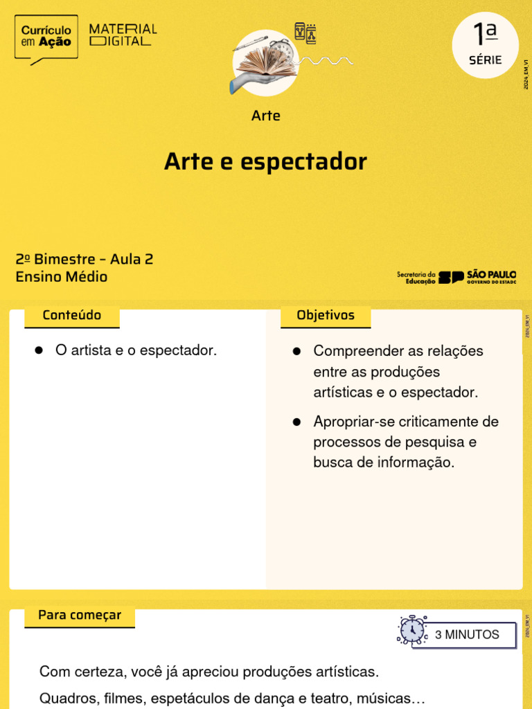 1anos Arte e Apreciação | PDF | Experiência | Realismo (artes)