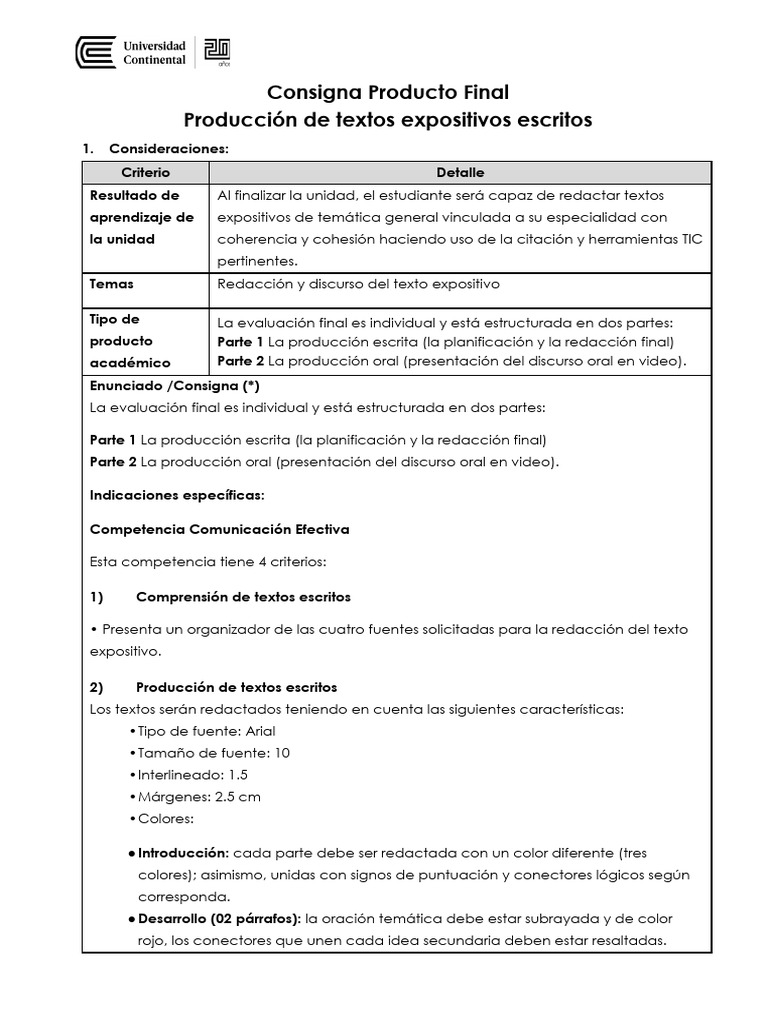 4.a Eval Final CONSIGNA-2024-10A | PDF | Comunicación humana