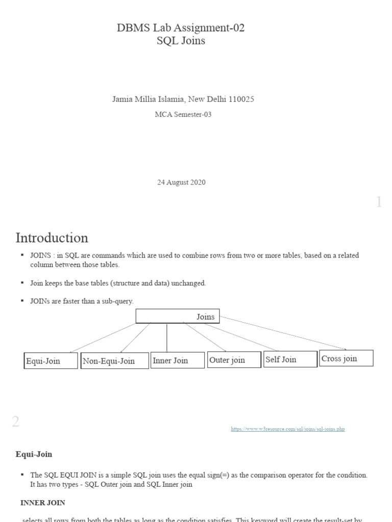 DBMS Assignment 2 - Joins | PDF | Databases | Data Management