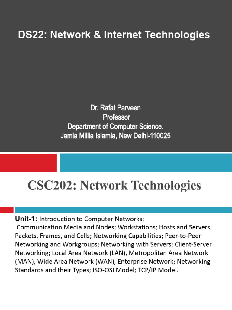 Unit 1 | PDF | Computer Network | Client–Server Model